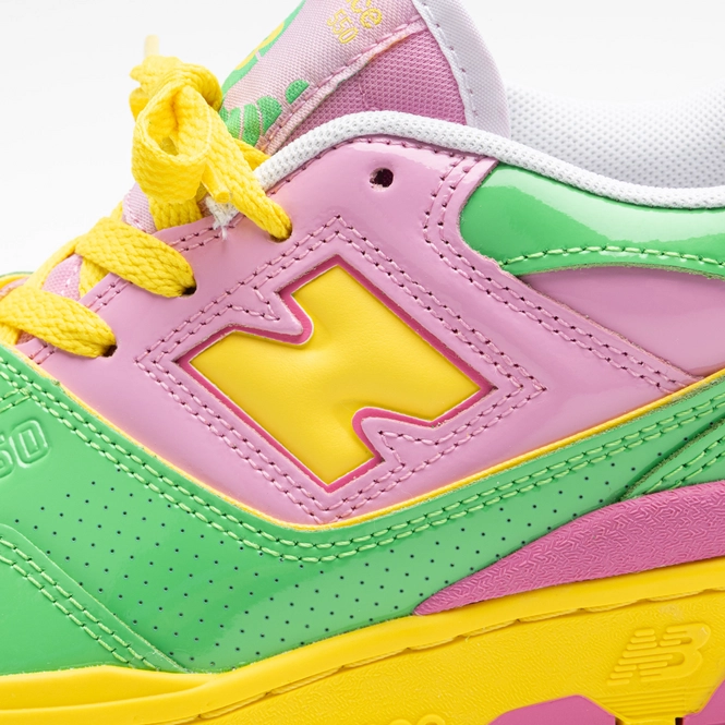 New Balance Unisex BB550YKA Pink/Palm Leaf/Lemon Zest | Sneaker District