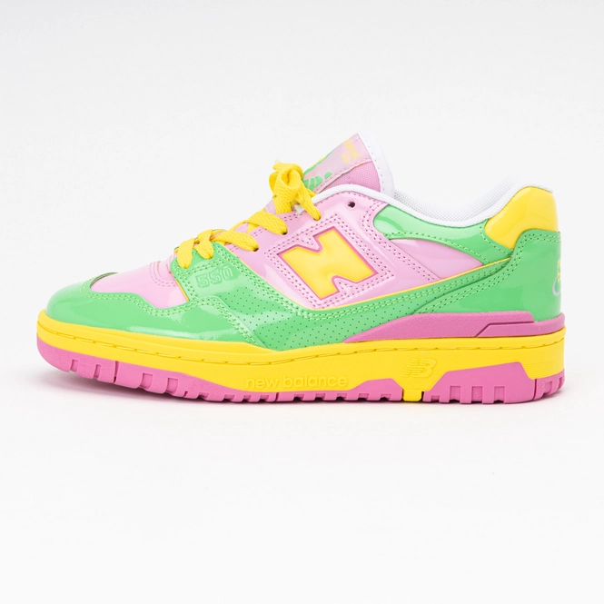 Trainers New Balance Unisex BB550YKA Pink/Palm Leaf/Lemon Zest ...
