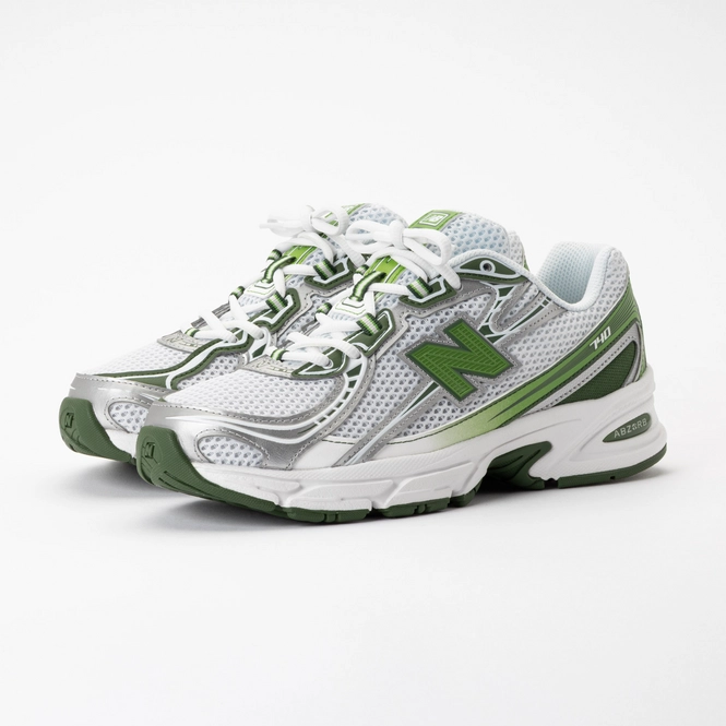 New Balance Unisex U740GH2 White/Alpine Green/Dark Alpine Green/Silver ...