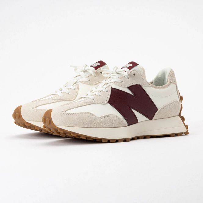 New Balance Women WS327KA Moonbeam/Classic Burgundy | Sneaker District