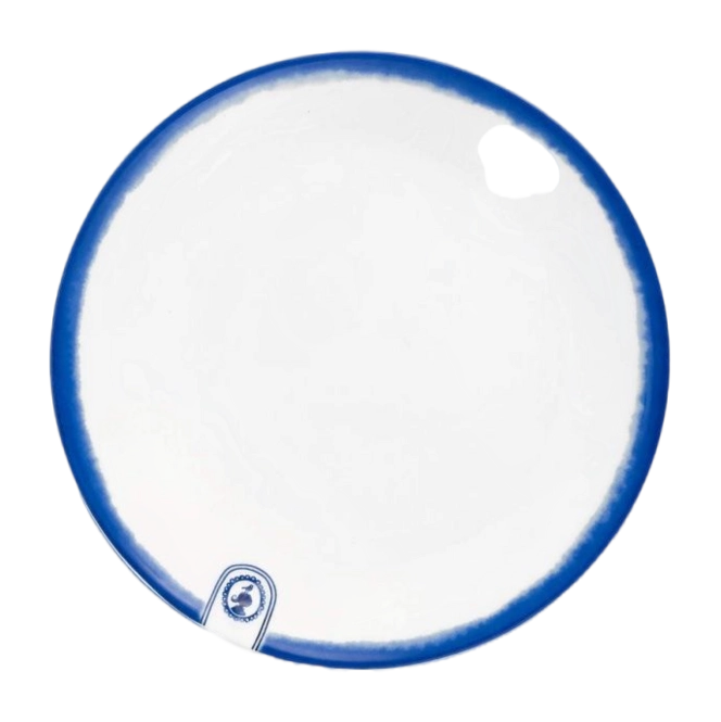 Frühstücksteller Pip Studio Pip & The Blue Bird Dip Dye White 18 cm ...