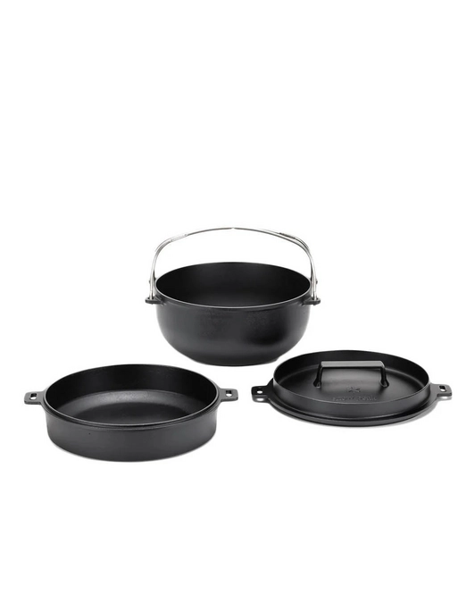 Pan Snow Peak Japanese Dutch Oven 26 Black | Causeways