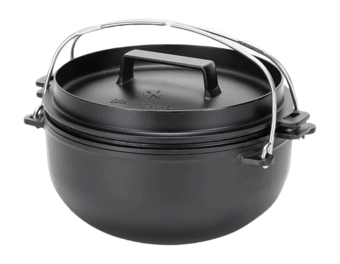 Pan Snow Peak Japanese Dutch Oven 26 Black 26 | Outdoorsupply.co.uk