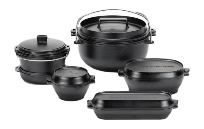 Pan Snow Peak Japanese Dutch Oven 26 Black 26 | Outdoorsupply.co.uk