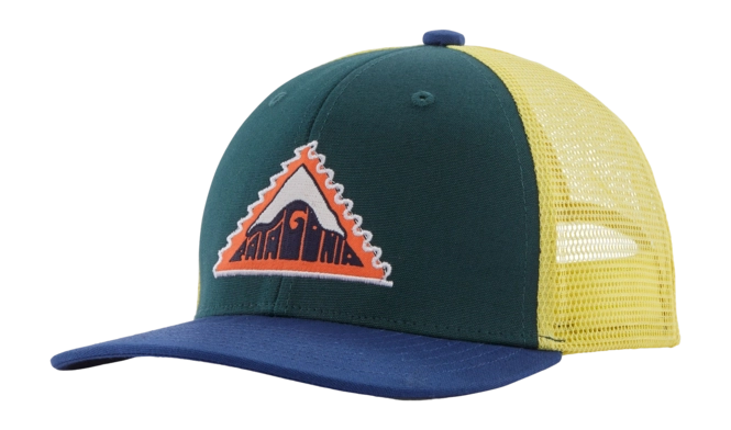 Cap Patagonia Kids Trucker Hat Driftways Patch: Cascade Green ...