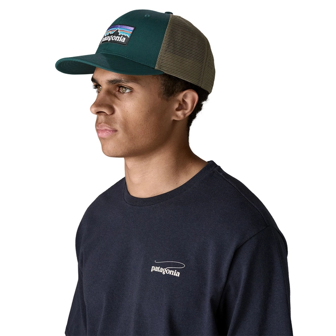 Cap Patagonia Unisex P-6 Logo Trucker Hat Cascade Green | Outdoorsupply ...