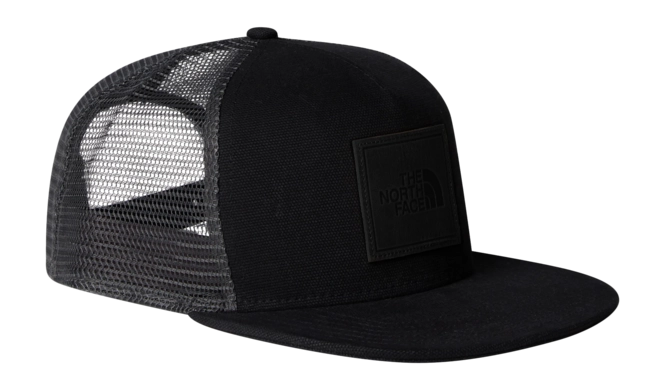 Cap The North Face Unisex Half Dome Trucker TNF Black/Leather Patch ...