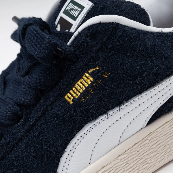 PUMA Suede XL Hairy Club Navy-Frosted Ivory | Sneaker District