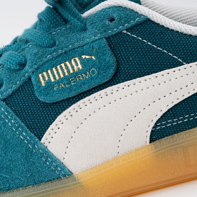 Puma Unisex Palermo Vintage Cold Green Frosted Ivory | Sneaker District