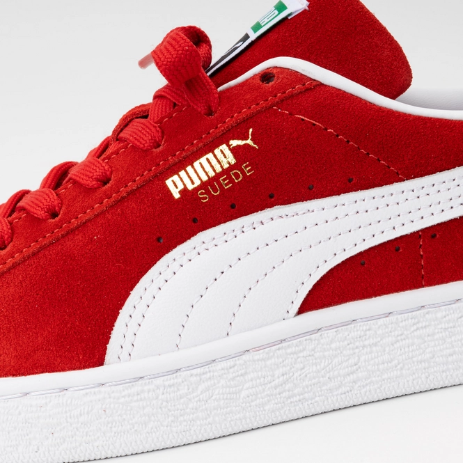 PUMA Unisex Suede Classic For All Time Red White | Sneaker District
