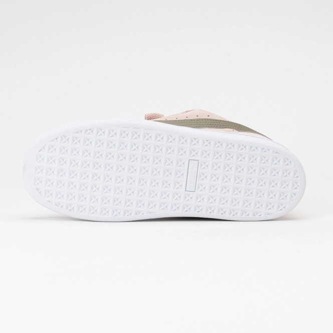 PUMA Women Suede XL Rose Quartz Velvet Moss PUMA White | Sneaker District