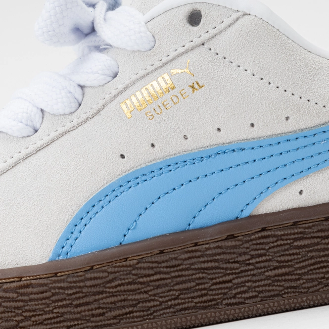 PUMA Youth Suede XL Puma White Team Light Blue '24 | Sneaker District COM