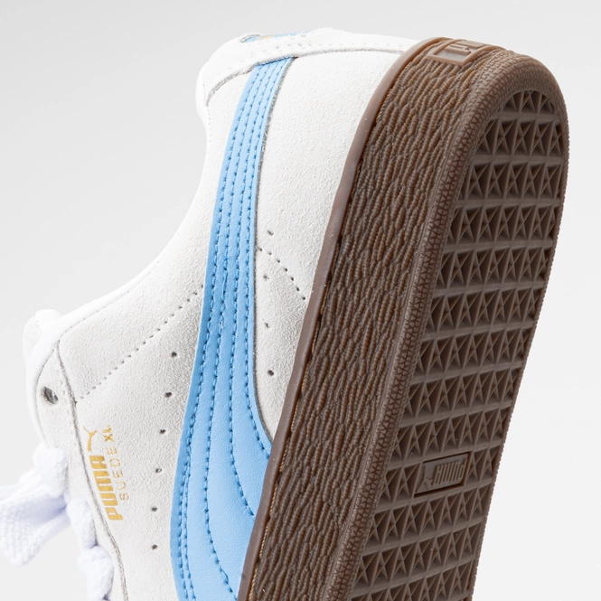 PUMA Youth Suede XL Puma White Team Light Blue '24 | Sneaker District COM