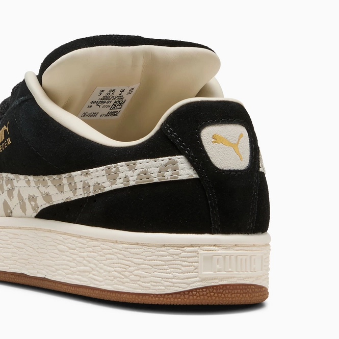 PUMA Youth Suede XL Leopard PUMA Black-Warm White | SneakerBAAS