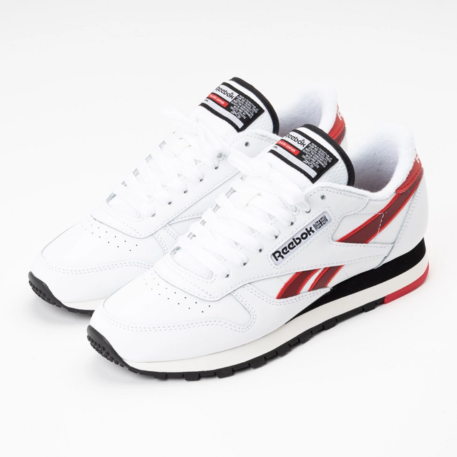 Reebok Men Classic Leather White Vector Red Black '24 | Sneaker ...