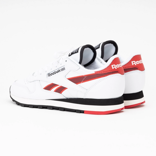 Reebok Men Classic Leather White Vector Red Black '24 | Sneaker ...