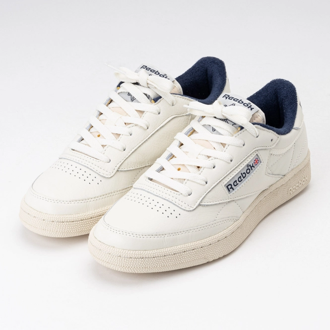 Reebok Unisex Club C 85 Vintage Chalk Alabaster Vector Navy | Sneaker District