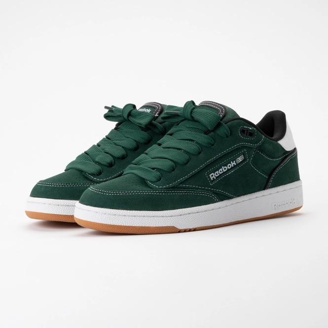 Reebok Unisex Club C Bulc Clean Dark Green / Black / White | Sneaker ...