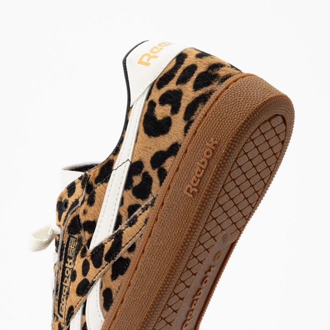 Reebok Women Club C Grounds UK Cheetah Cheetah Chalk | Sneaker District