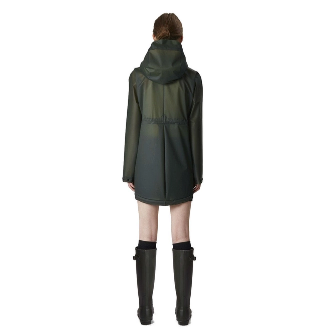 Raincoat Hunter Womens Original Vinyl Smock Dark Olive | Outdoorsupply ...