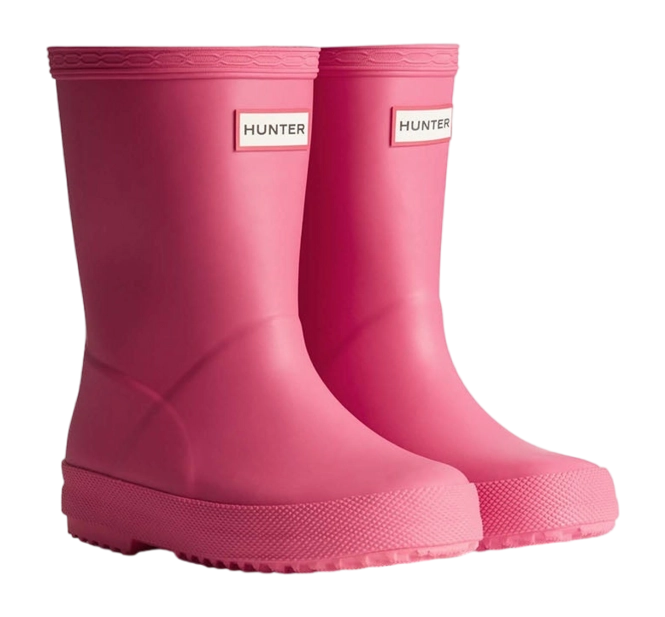 Wellies Hunter Kids Original First Wellington Bright Pink ...