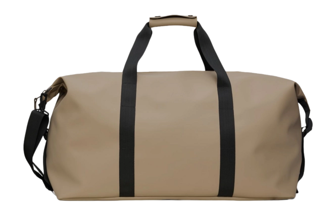 Reistas RAINS Unisex Hilo Weekend Bag Large Beige 25 | Regenlaarsexpert