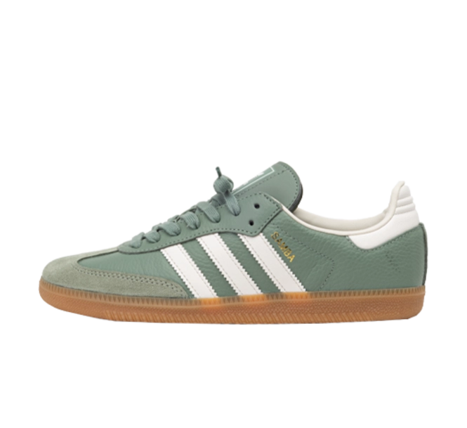 adidas Samba OG Silver Green / Cloud White / Gum3 | Sneaker District COM