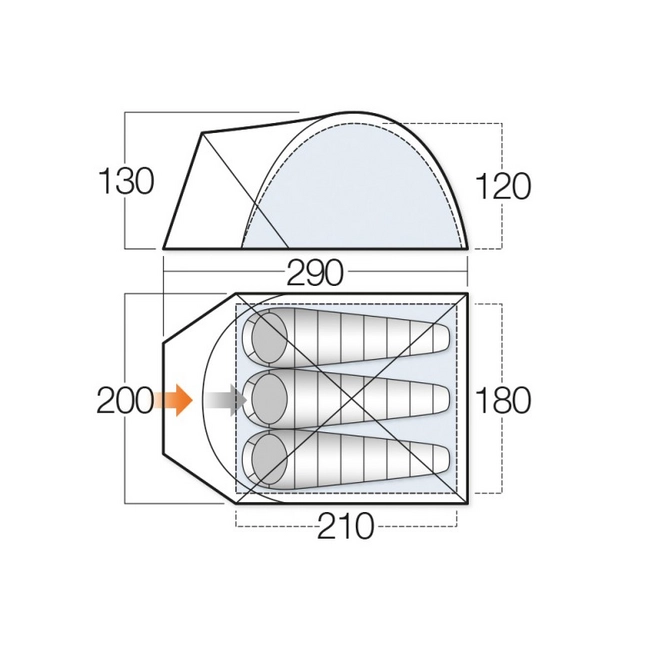 Tent Vango Sigma 300 River | Outdoorsupply