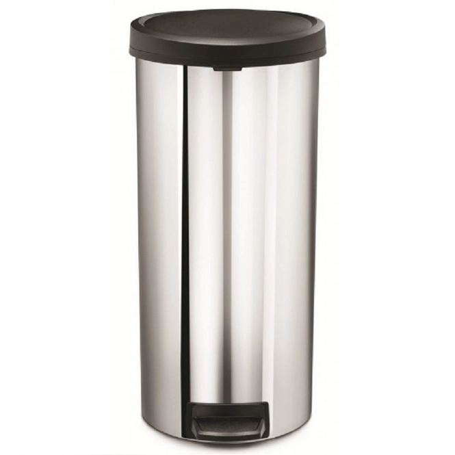 Poubelle Simplehuman Round Gloss 30 litres | Etrias.fr