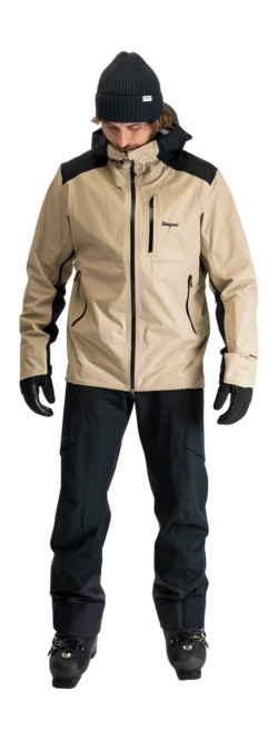 Ski Jacket Bergans Men Oppdal 3L Shell Jacket Sandstone/Black ...