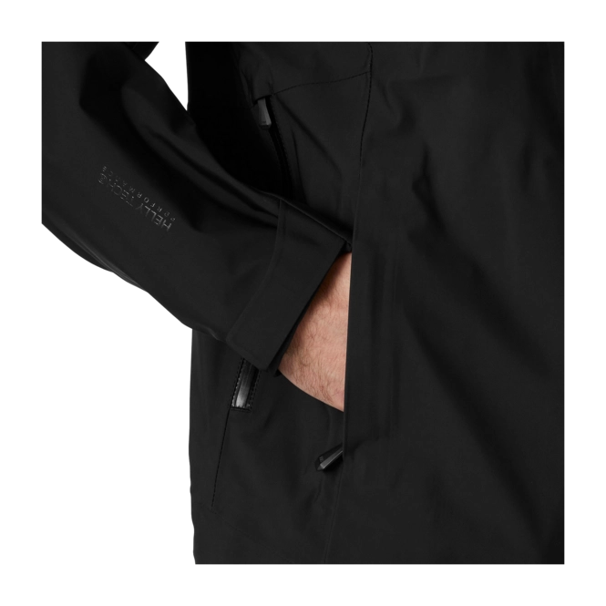 Ski Jacket Helly Hansen Men Alpha Long Shell Black | Outdoorsupply.co.uk
