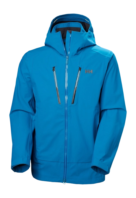 Ski Jacket Helly Hansen Men Alpha Long Shell Cerulean Blue ...