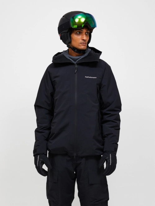 Ski Jacket Peak Performance Men Edge HIPE 2L Insulated Shell Jacket Black | Outdoorsupply.co.uk