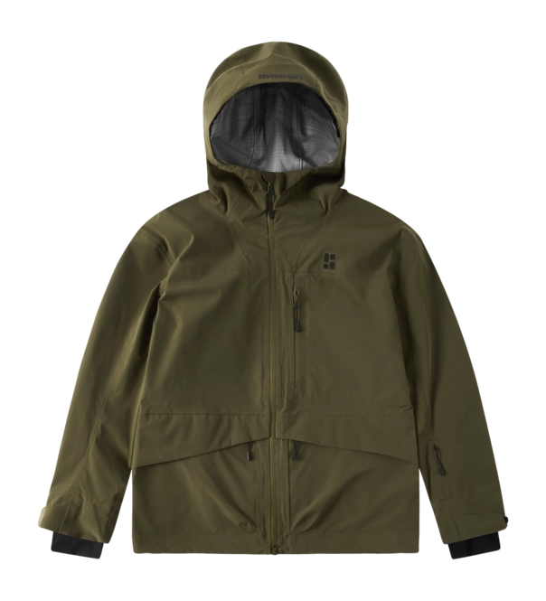 Ski Jacket Poederbaas Men Freeride 3L Shell Jacket Olive Green ...