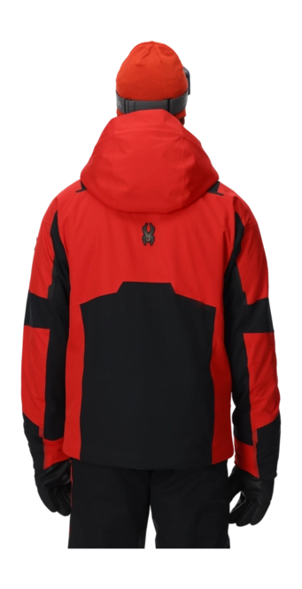 Ski Jacket Spyder Men Leader Jacket Black FW25 | Outdoorsupply.co.uk