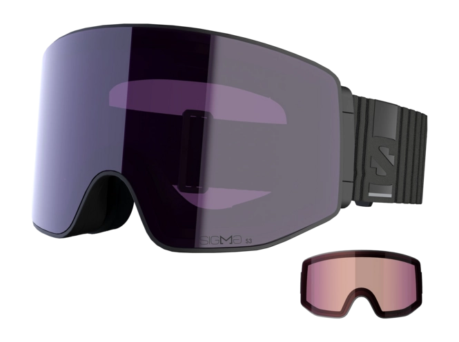 Ski Goggles Salomon Unisex Sentry Prime Sigma Black / Sky Blue (+ Extra ...