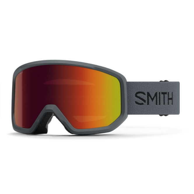 Ski Goggles Smith Unisex Transfer Red Sol-X Mirror Slate ...