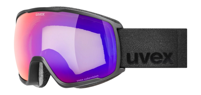 Ski Goggles Uvex Unisex Victorious Small CV Black Matt/Ruby Green ...