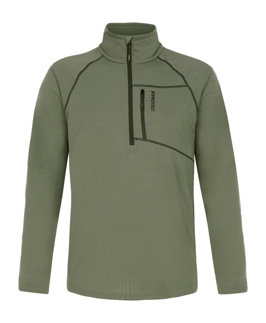 Skipullover Protest Rekody 1/4 Zip Active Top Herren Aspen Green ...