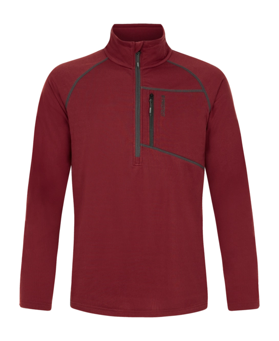 Skipullover Protest Rekody 1/4 Zip Active Top Herren Wine Red ...