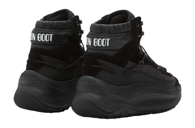 Sneaker Moon Boot Men Moon247 Xlace Mid Black | Snowbootsexpert