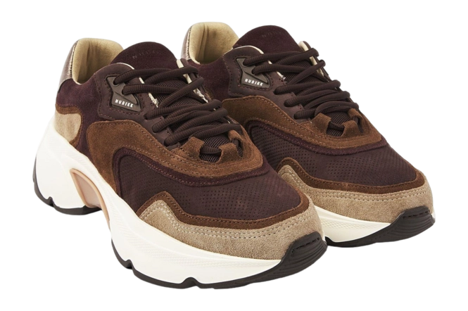 Sneaker Nubikk Women Ross Noa Dk Brown Combi | Causeways