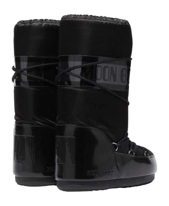Bottes de Neige Moon Boot Enfant Icon Glance Black | Bottespluie