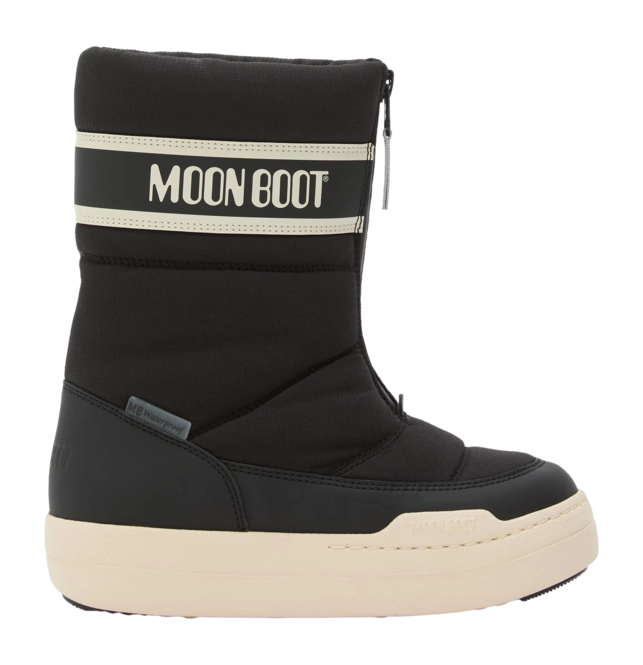 Snow Boot Moon Boot Junior Park Zip High Wp Black | Outdoorsupply.co.uk