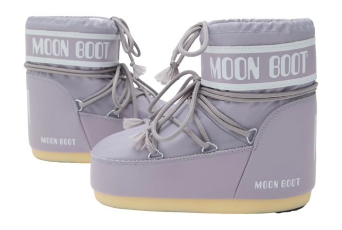 Schneestiefel Moon Boot Icon Low Nylon Damen Lilas | Gummistiefelexperte
