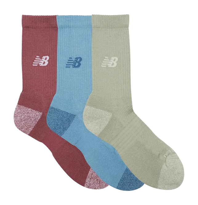 Socks New Balance Unisex Active Crew Assorted Colors 4 (3 Pack) | Causeways