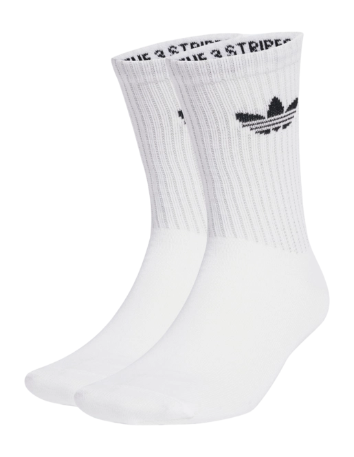 Sok Adidas Unisex Reflective Crew White / Reflective Silver (2-Pack ...
