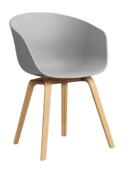 Stoel HAY AAC22 Water-Based Lacquered Oak 4 Leg Base Standard Glider ...