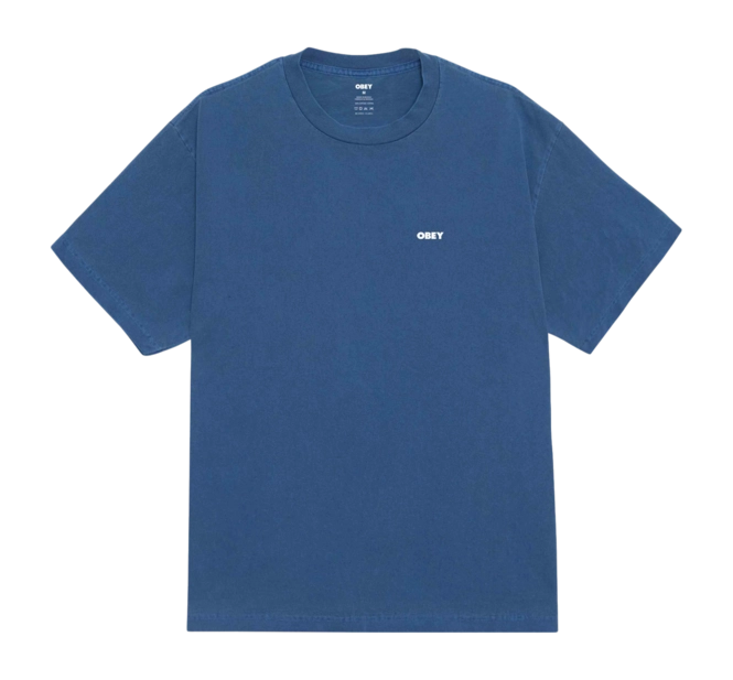 T-Shirt Obey Men Obey Bold Icon Face Pigment Dark Denim | Sneaker District