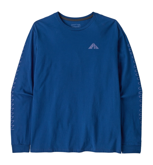 T-Shirt Patagonia Men L/S Driftways Organic Clement Blue ...
